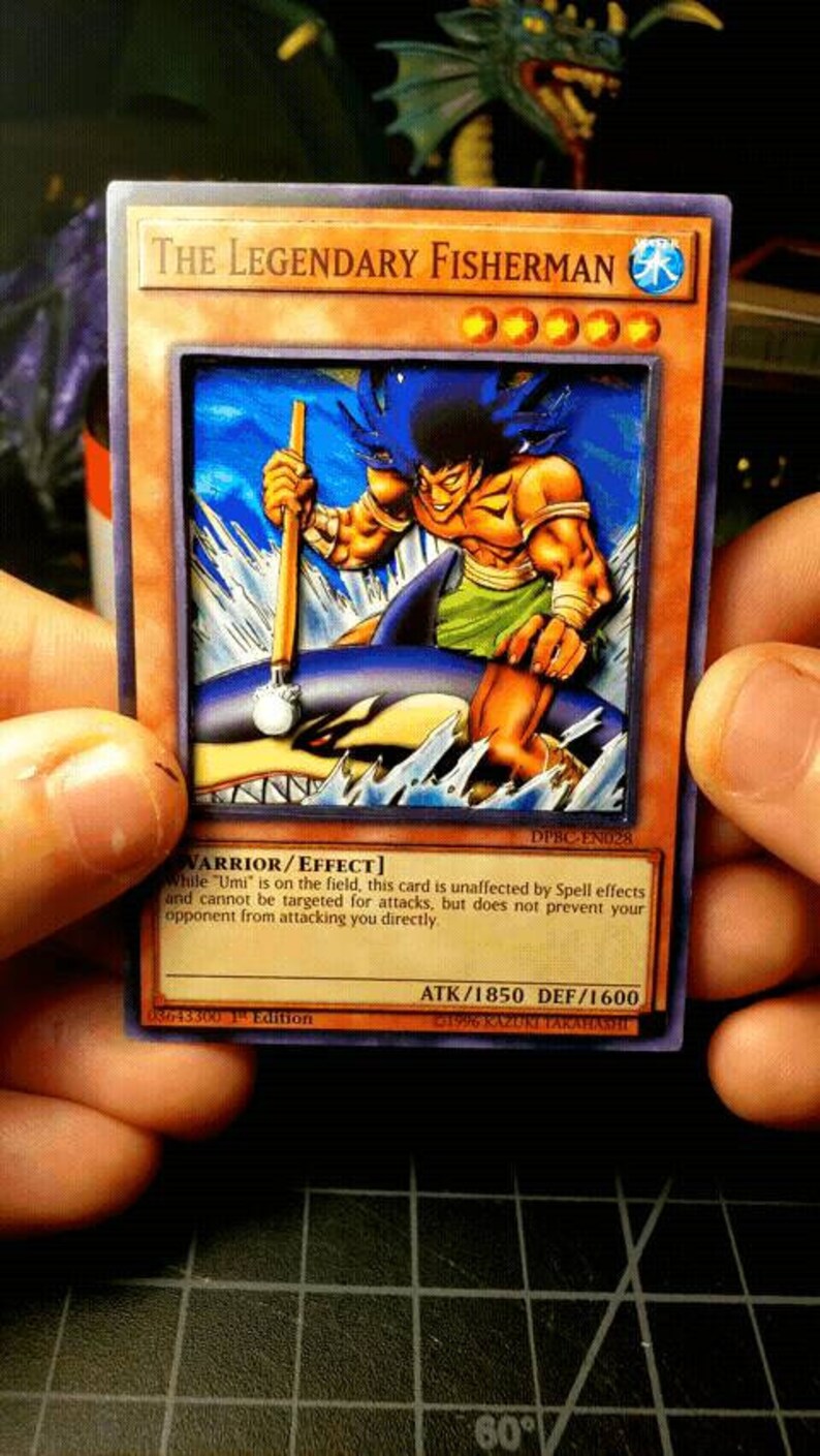 3D Yu-gi-oh Card the Legendary Fisherman V2 - Etsy