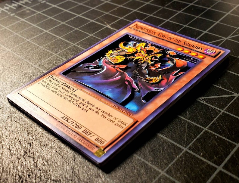3D Yu-gi-oh Card Prometheus, King of the Shadows - Etsy