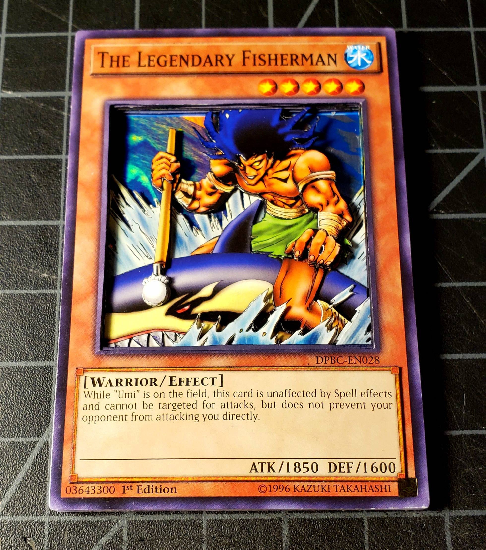 3D Yu-gi-oh Card the Legendary Fisherman V2 - Etsy