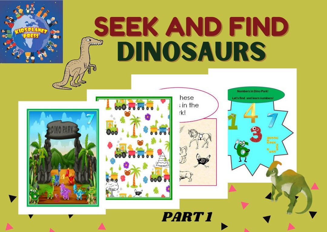 The Worksheets of Seek and Find Dinosaur: A Hidden Picture for Kids ...