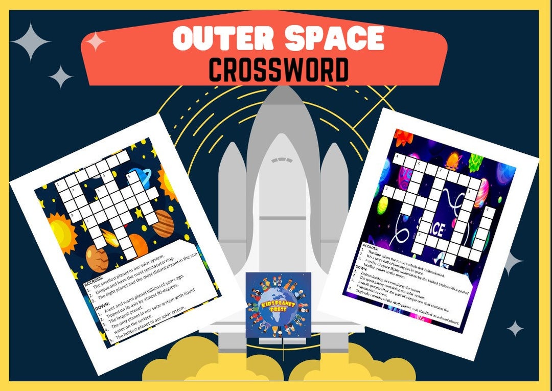 Fun Outer Space Crossword Activity Worksheets: Word Activities for ...