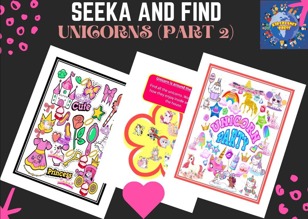 The Worksheets of Seek and Find Unicorn: A Hidden Picture for Kids ...