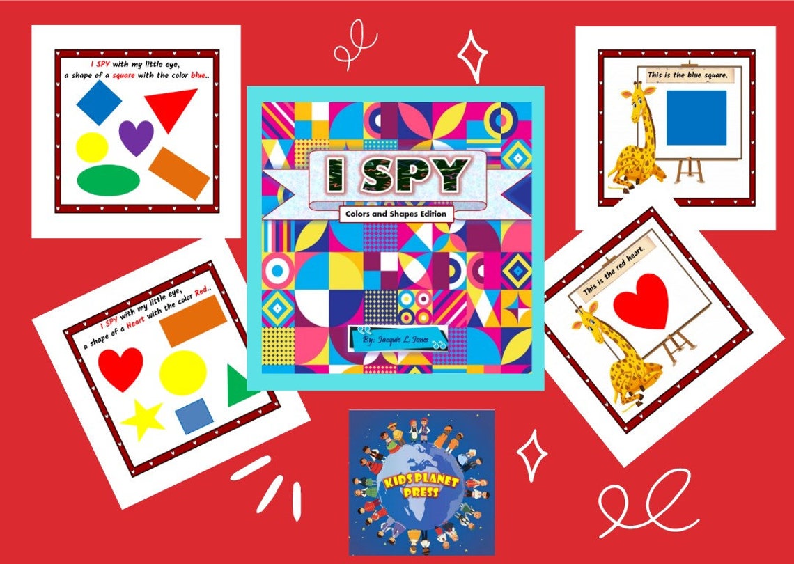 I Spy Colors and Shapes Edition: 31 pages Full Color - Etsy España