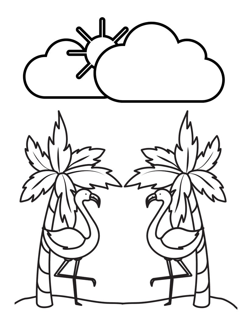 Flamingo Activity Worksheets for Kids - Etsy