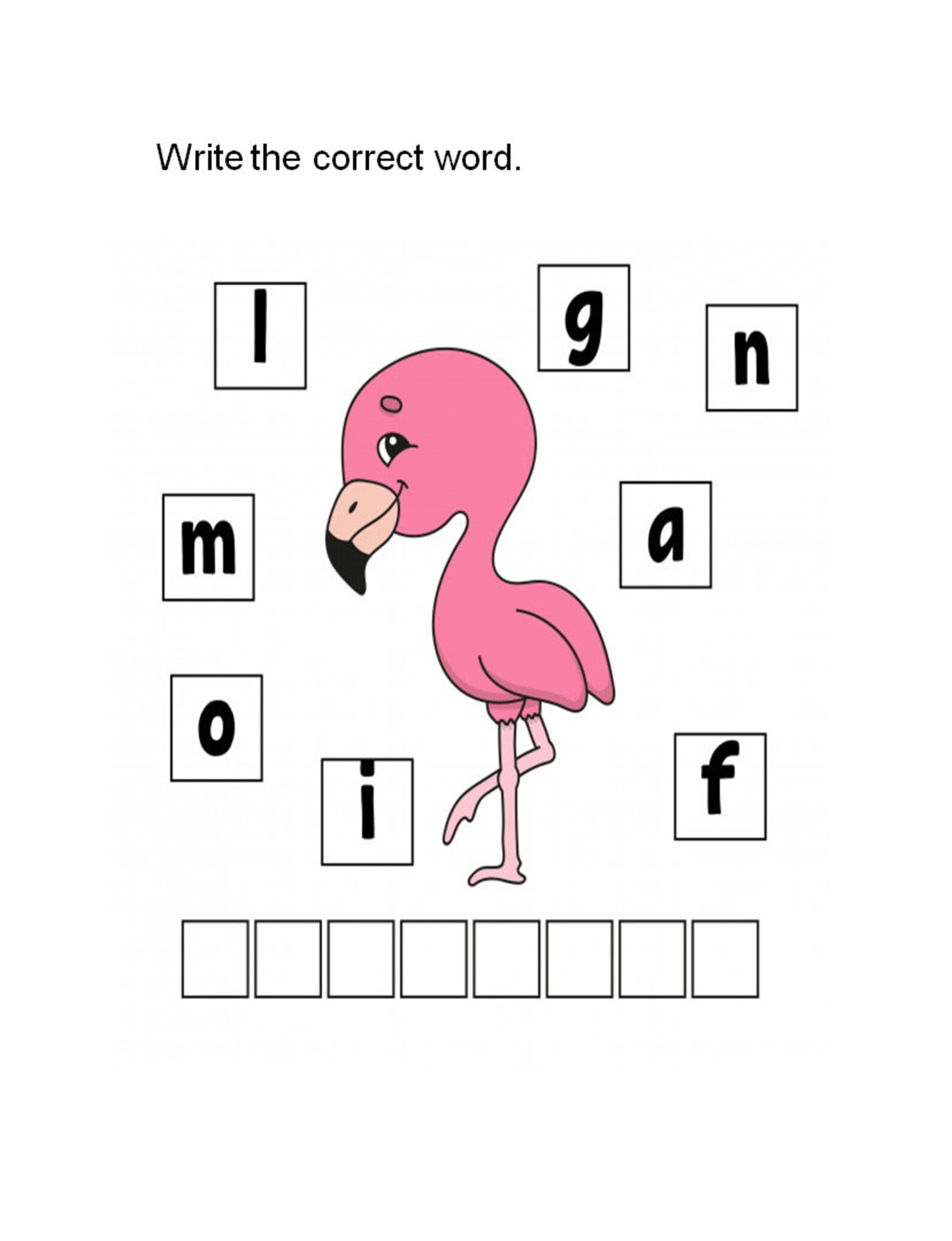 Flamingo Activity Worksheets for Kids - Etsy Ireland