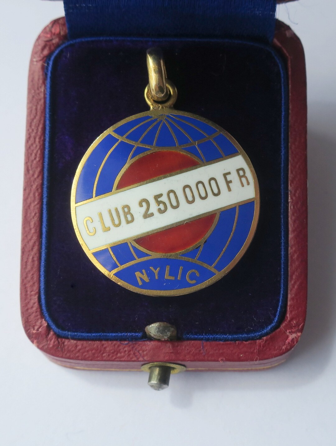 Exceptional Large Old NYLIC Enamel New York Life Insurance Company ...