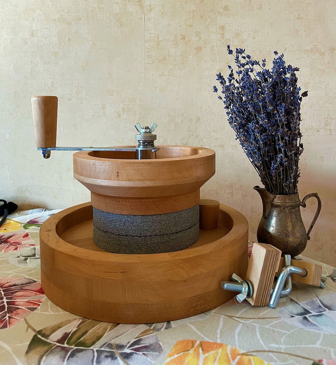 Flour Mill Manual Stone Grain Mill Flour Grinder for Miller - Etsy