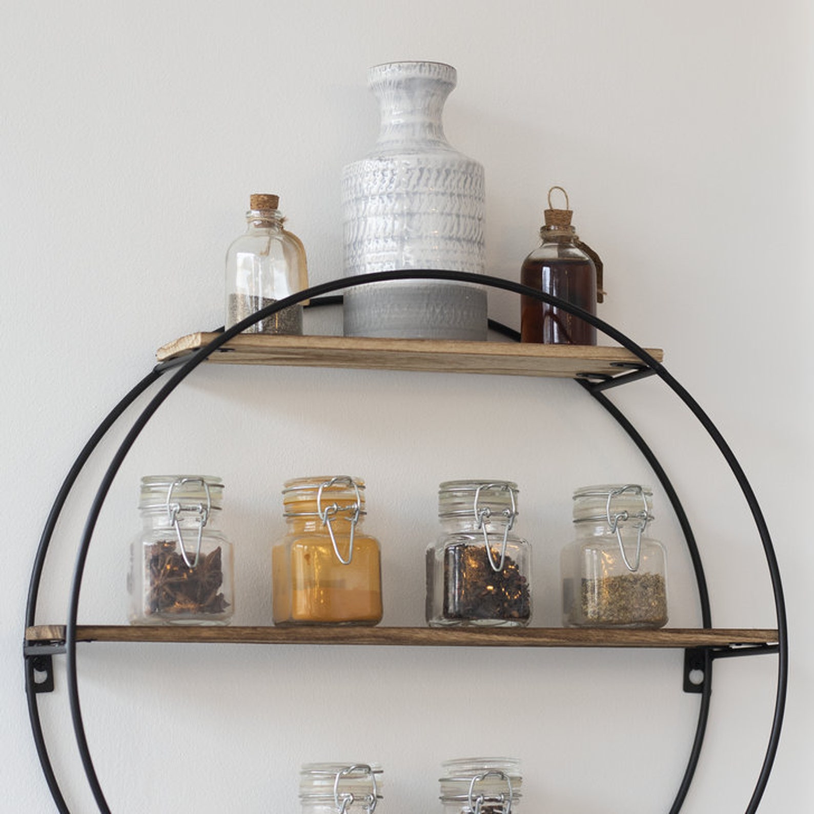 Ring Wire Shelf floating Shelves 3 Various Colours - Etsy