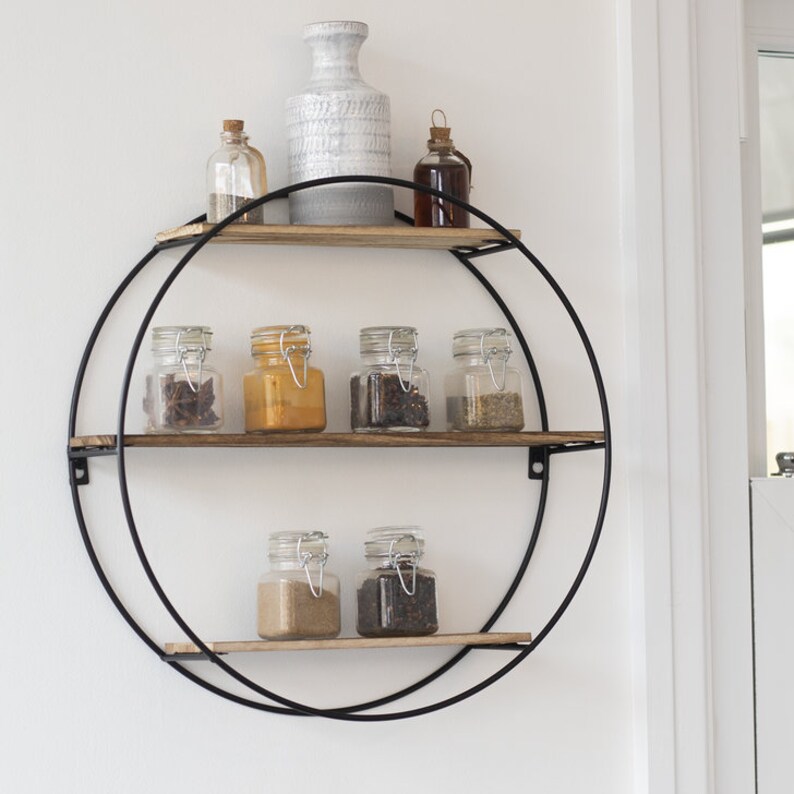 Ring Wire Shelf floating Shelves 3 Various Colours - Etsy