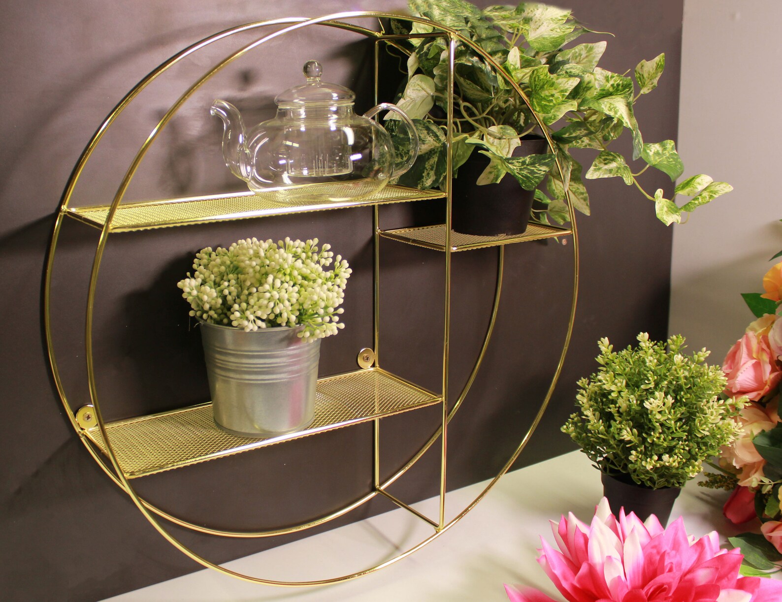 Ring Wire Shelf floating Shelves 3 Various Colours - Etsy