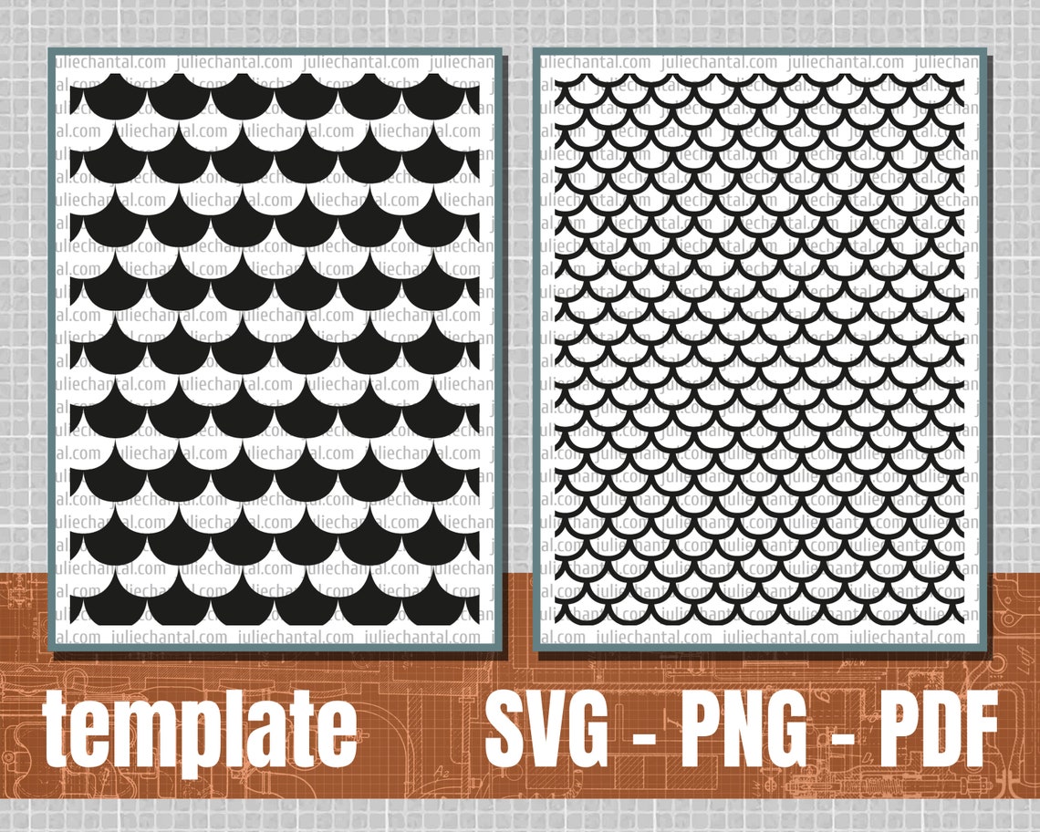 Cut File Dragon Scale Mermaid Scale Template for Cutting | Etsy Canada