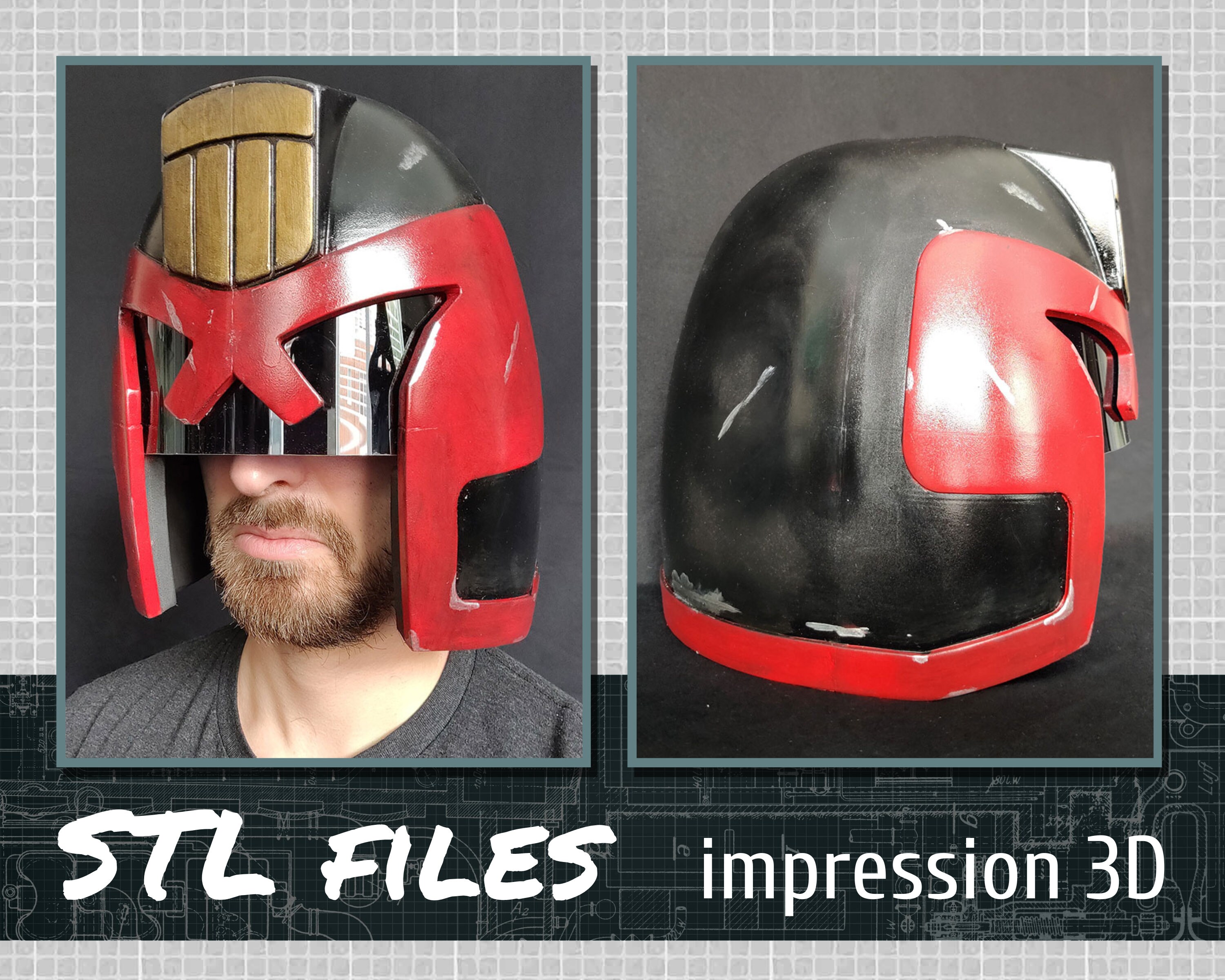 Judge Dredd Motorcycle Helmet