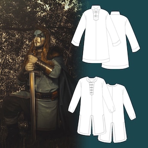 BUNDLE VIKING : Sewing Pattern - Viking Style Dress + Viking Style ...