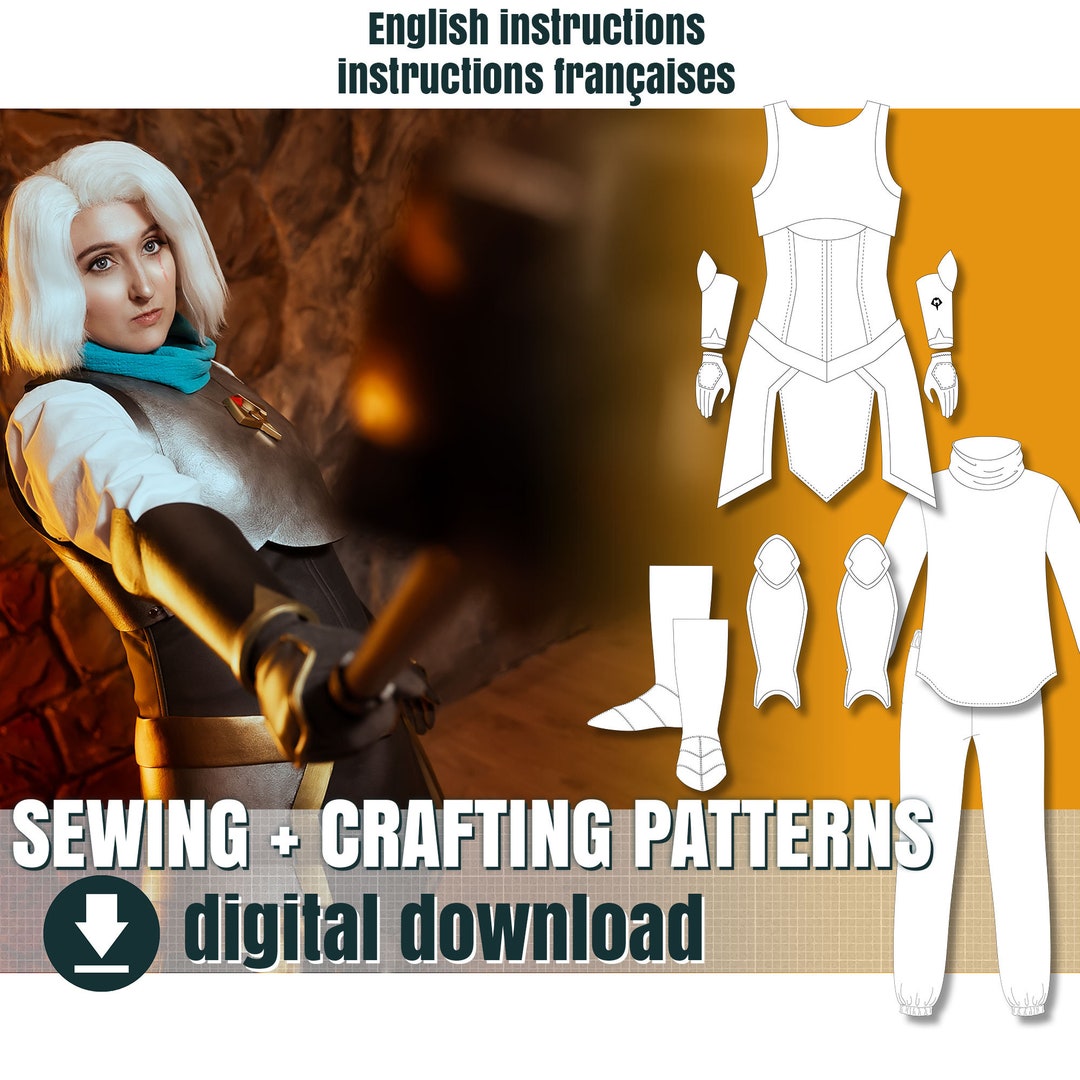 Sewing + Crafting Pattern, Cleric Costume, Downloadable PDF File, FR+EN ...