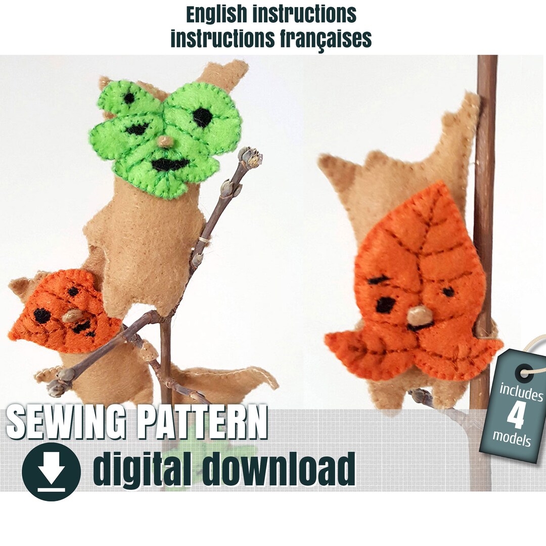 Sewing Pattern, Felt Ornament, Korok, Downloadable PDF FR + EN - Etsy