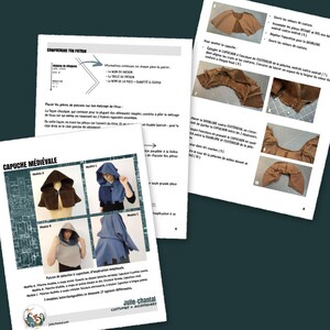 Sewing Pattern, Medieval Hooded Cowl, 3 Different Models, Downloadable ...