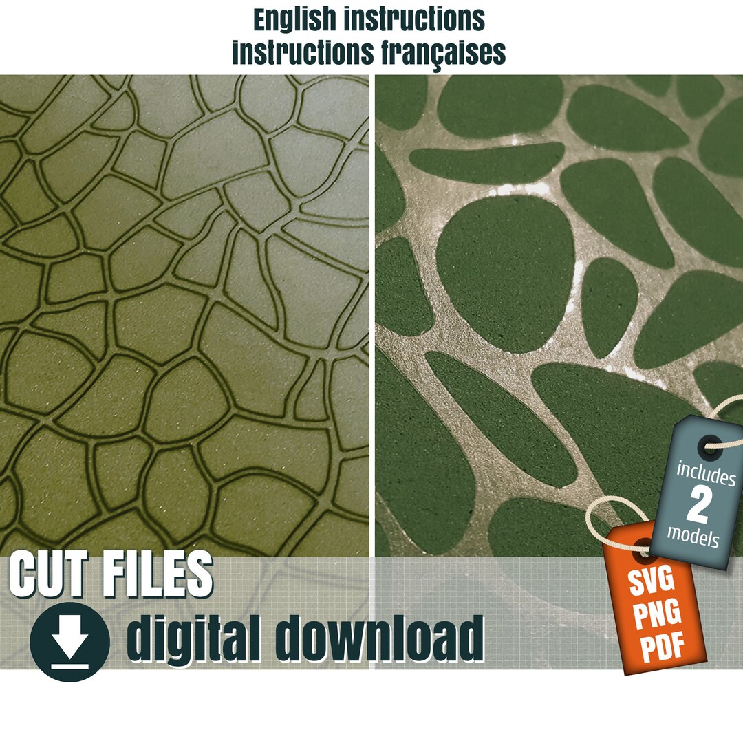 Cut File, Scale Pattern, Earth and Stone Style, Template for Cutting ...