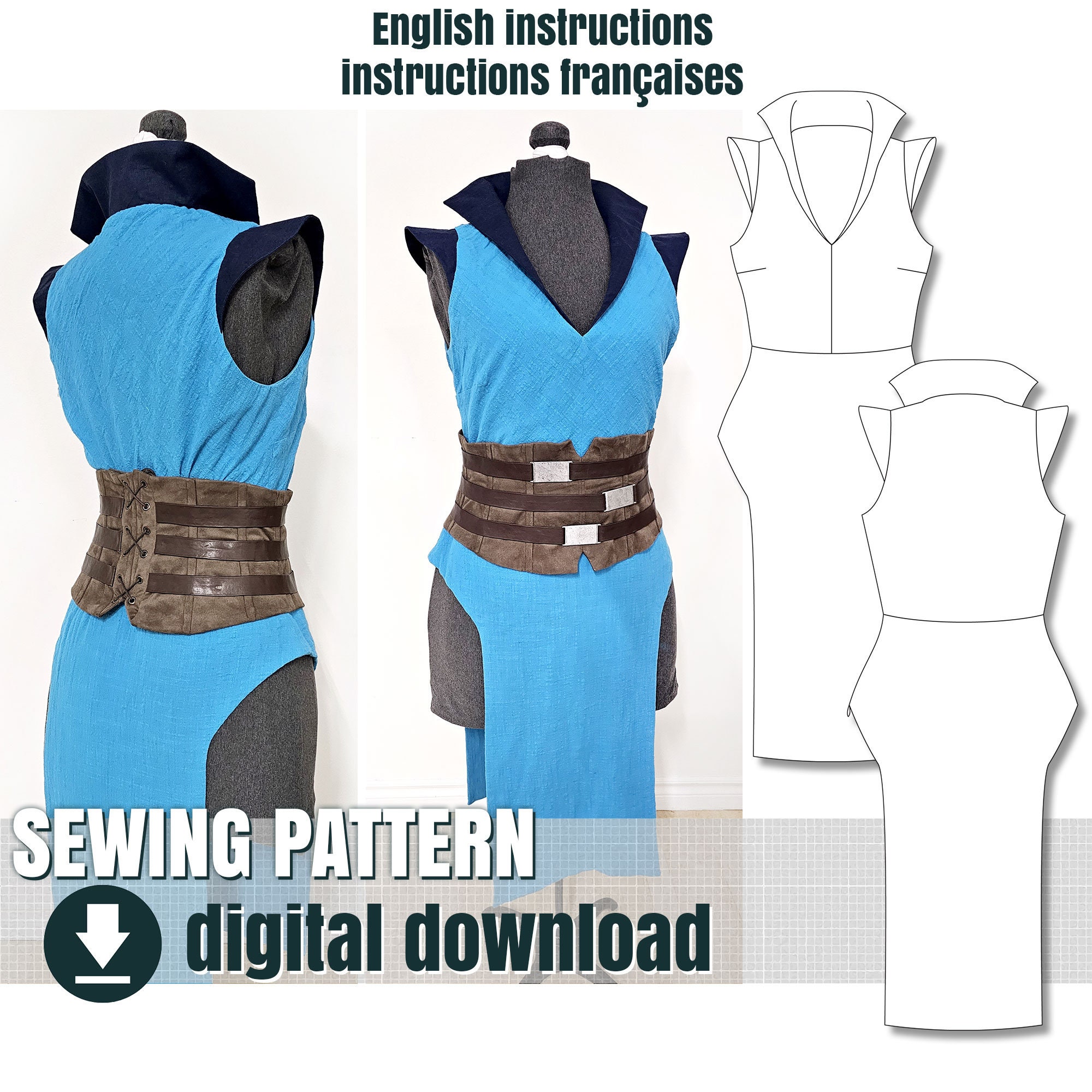 Sewing Pattern, Ranger Tunic, Downloadable PDF File, FR+EN - Etsy