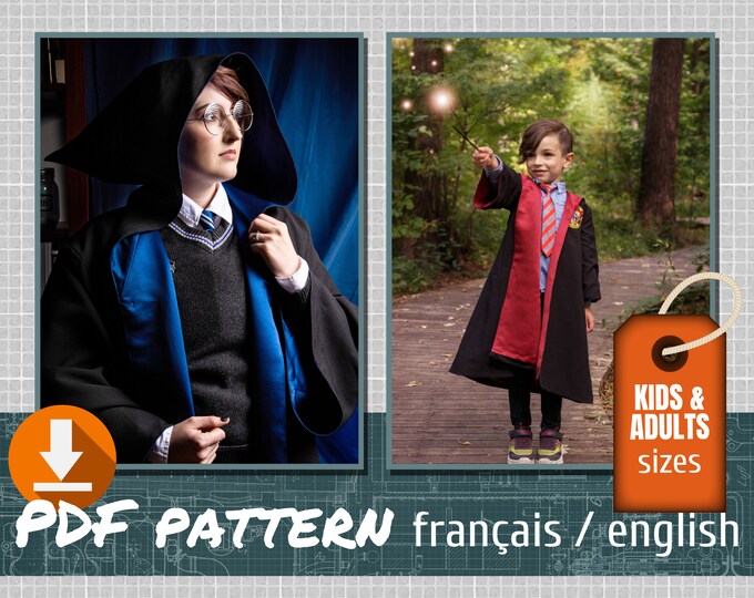 Simplicity Pattern 8723 Harry Potter Robe Tie and Sweater - Etsy