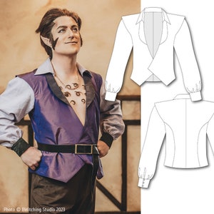 Sewing Pattern, Bard Costume, Downloadable PDF File, FR + EN - Etsy