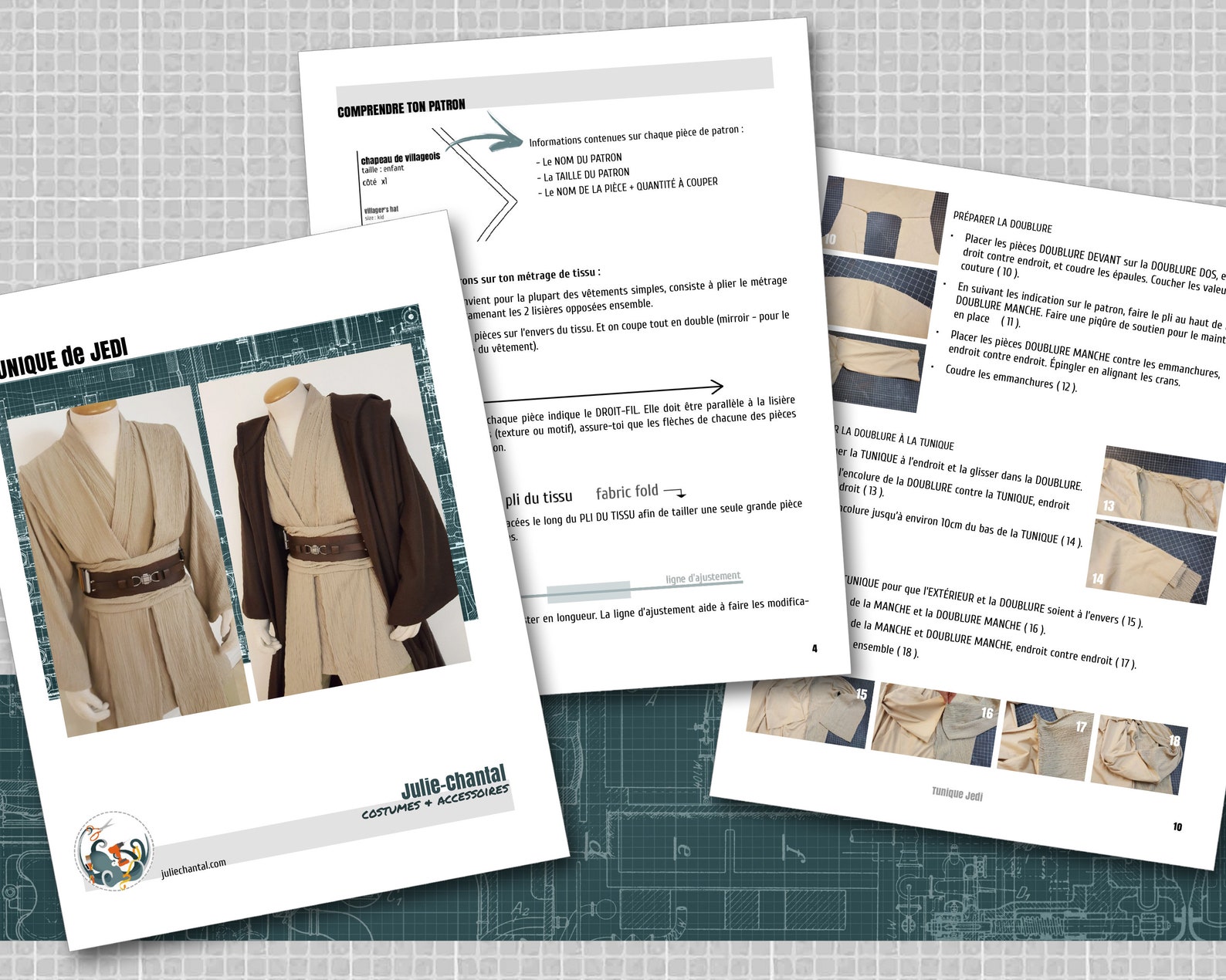 Sewing Pattern BUNDLE Jedi Style Costume Downloadable PDF - Etsy