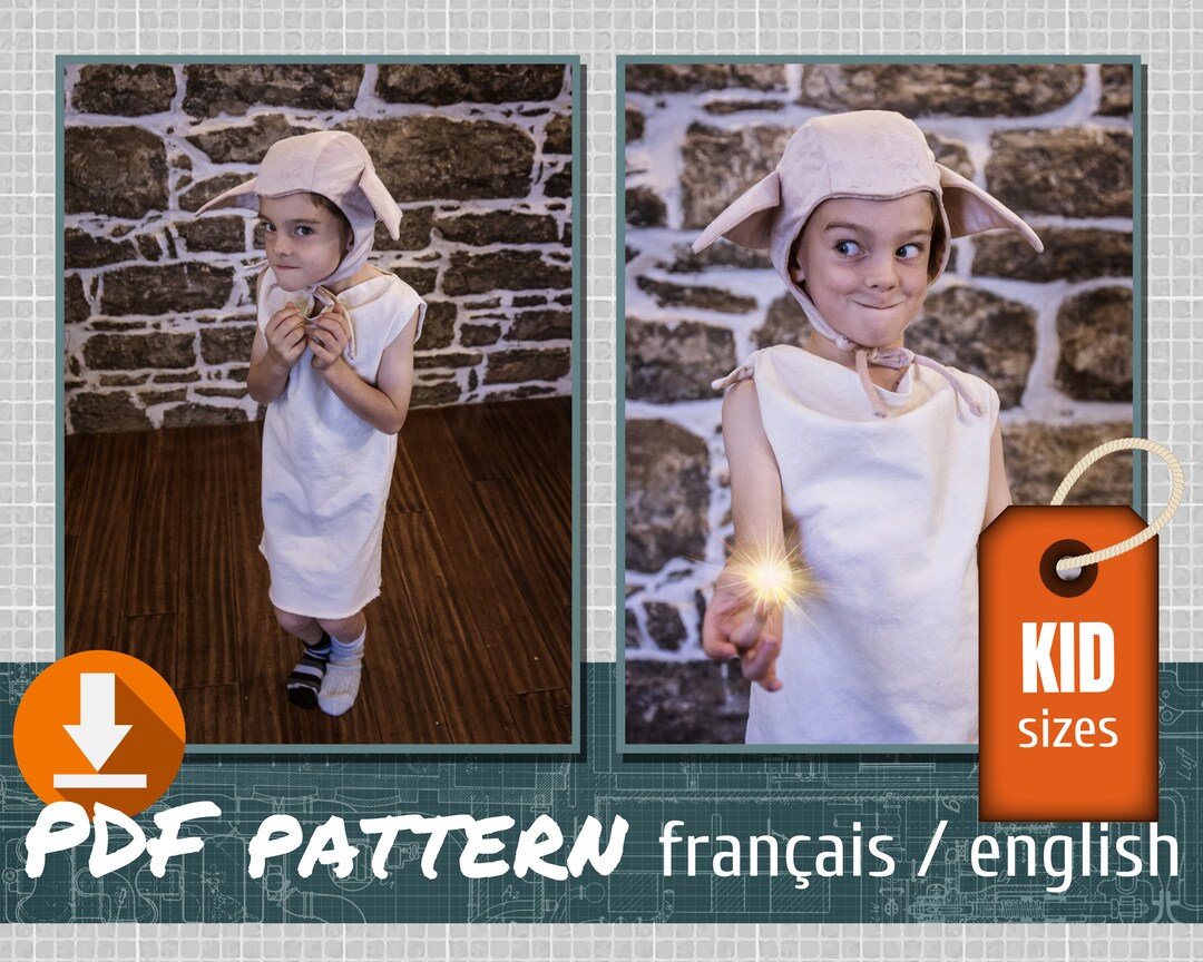 Sewing Pattern Kid Costume Dobby the House Elf - Etsy