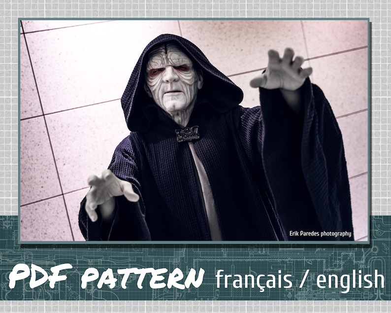 Sewing Pattern Emperor Palpatine Costume Downloadable PDF - Etsy