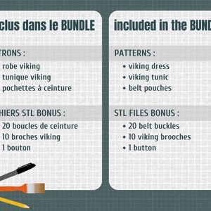 BUNDLE VIKING : Sewing Pattern Viking Style Dress Viking - Etsy