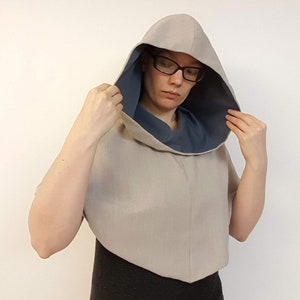 Sewing Pattern, Medieval Hooded Cowl, 3 Different Models, Downloadable ...