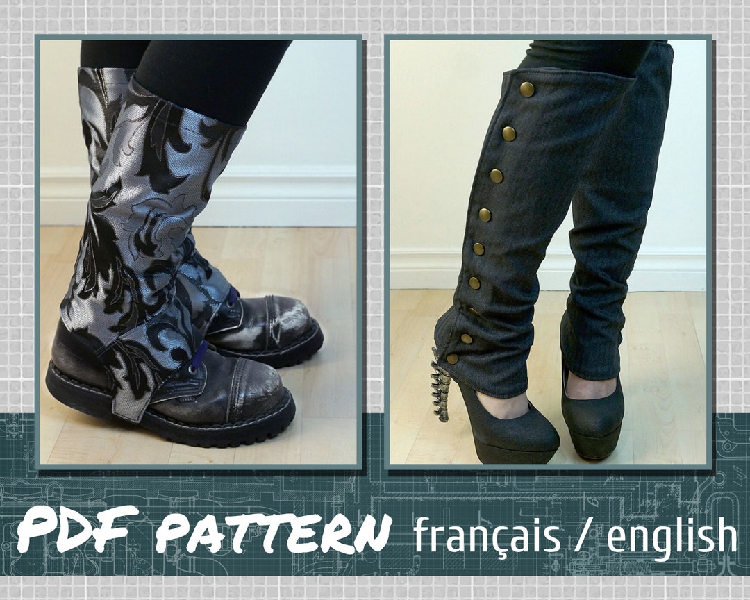 Sewing Pattern Gaiters 4 Different Models Downloadable PDF - Etsy