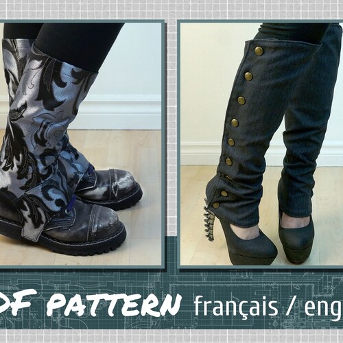 Sewing Pattern Gaiters 4 Different Models Downloadable PDF - Etsy