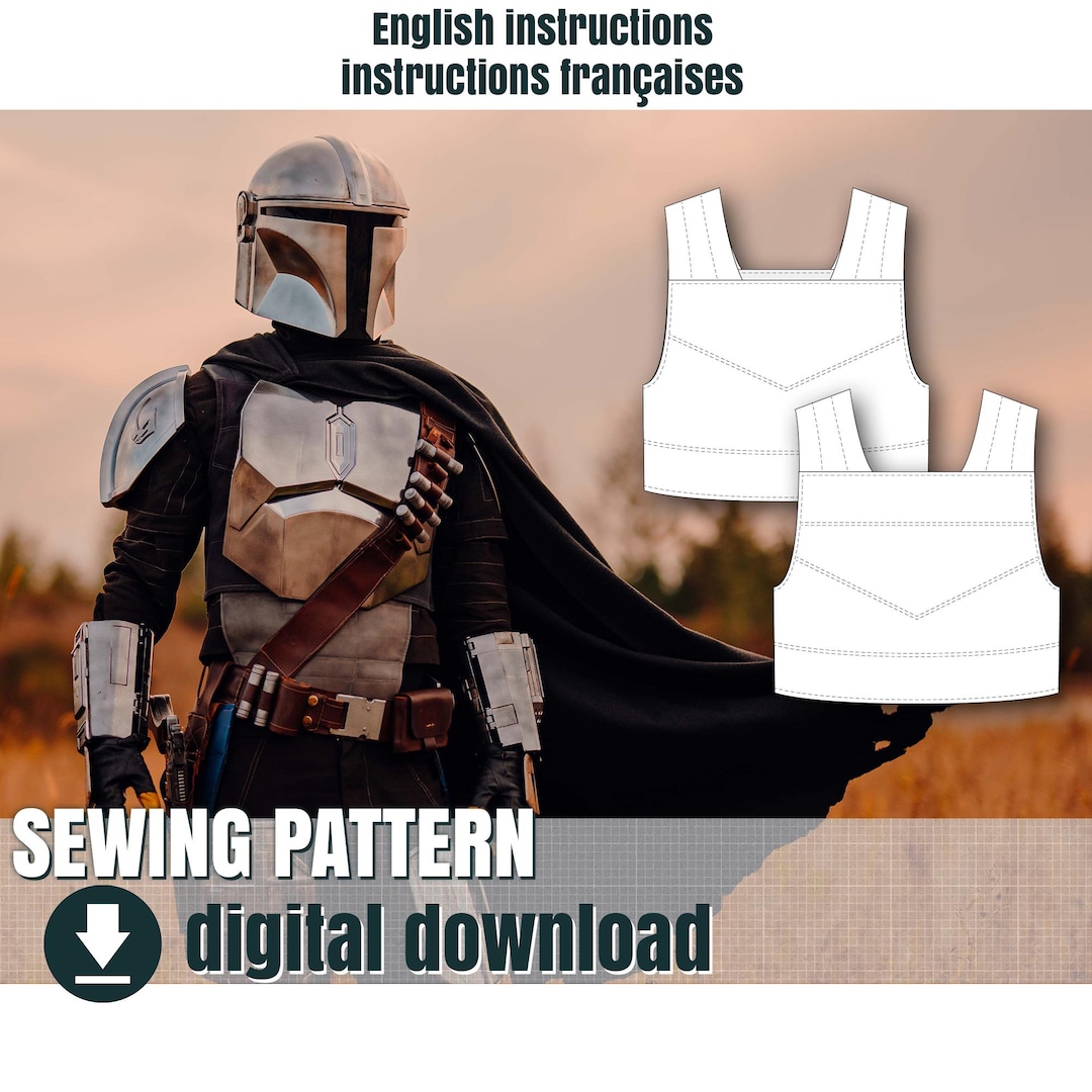 Sewing Pattern, Mandalorian Flak Vest (only), Downloadable PDF File FR + EN - Etsy