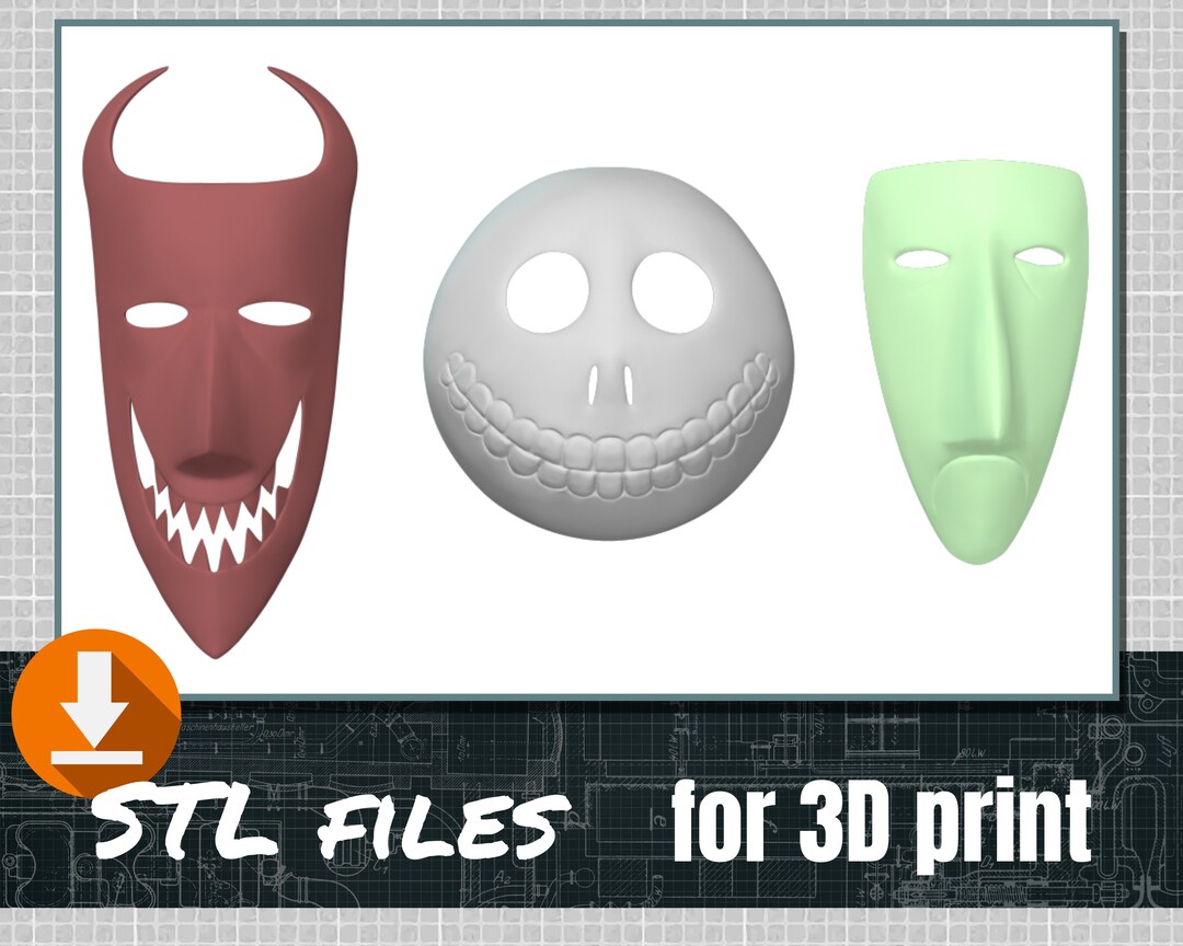 3D Print Files: Lock Shock and Barrel Masks STL Files - Etsy