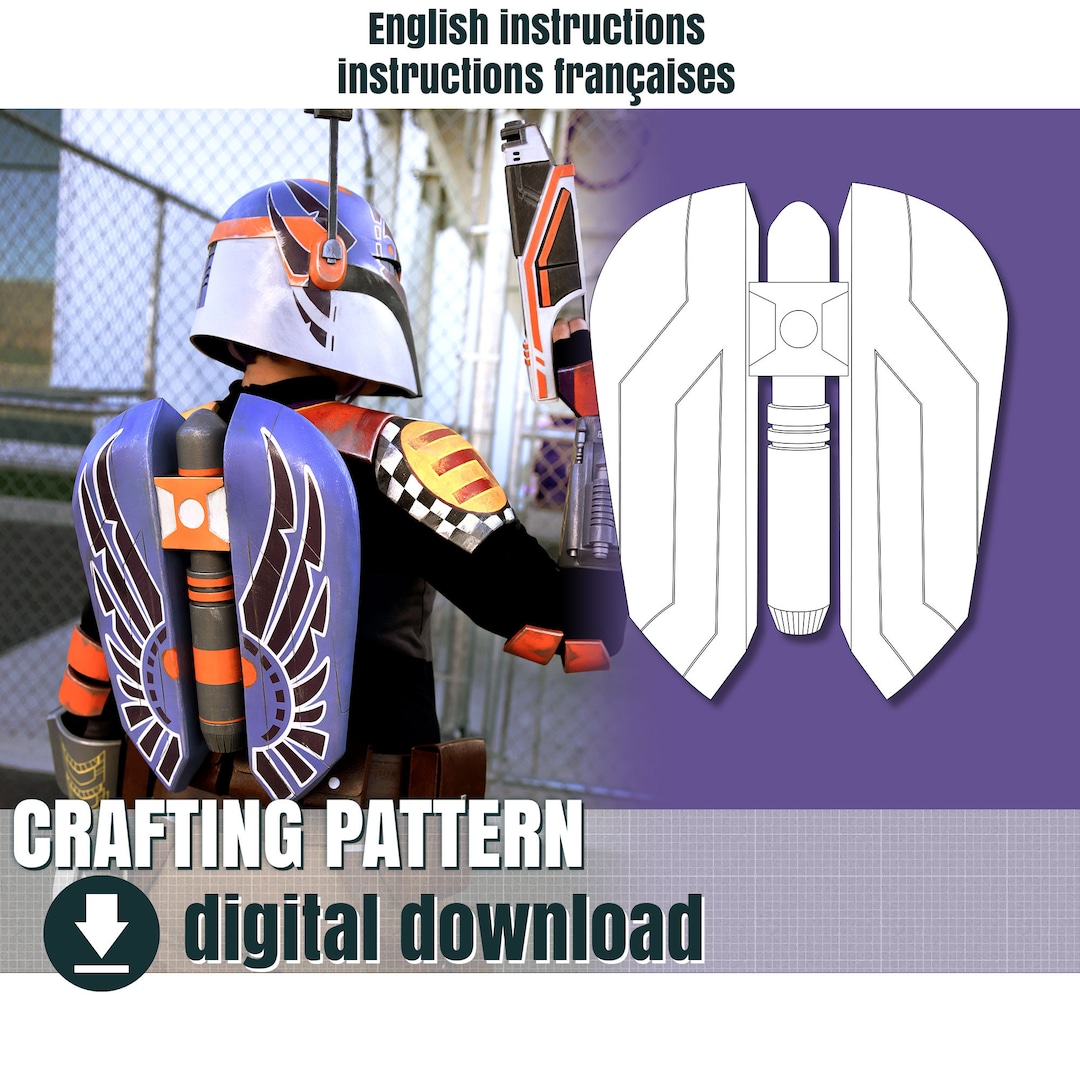 Eva Foam Pattern: Sabine Wren Jetpack, Downloadable Pattern + Blueprint ...