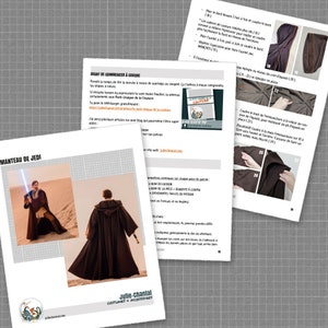 Sewing Pattern, Jedi Style Outer Robe Only, Cloak, Obi-wan Kenobi ...