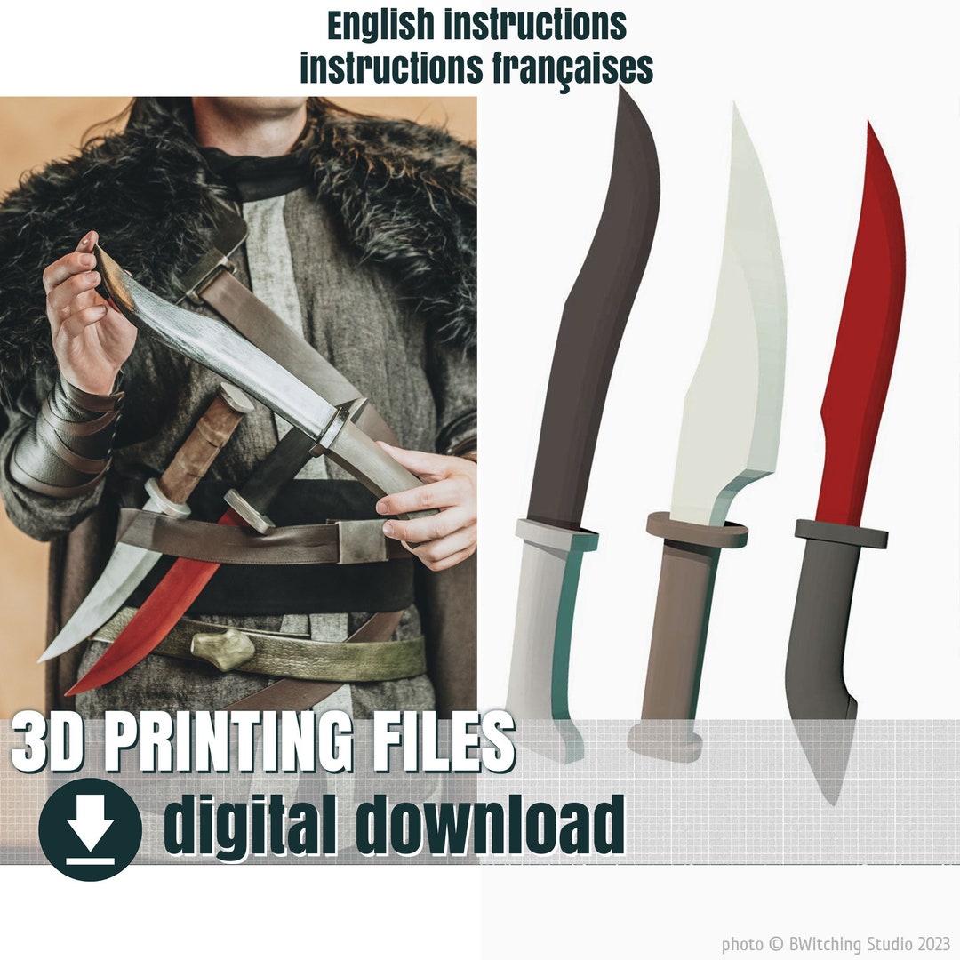 3D Print File, Vax'ildan Daggers, STL File - Etsy