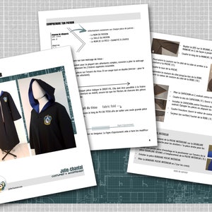 Sewing Pattern Wizard Robe for Kids and Adult Downloadable - Etsy Canada