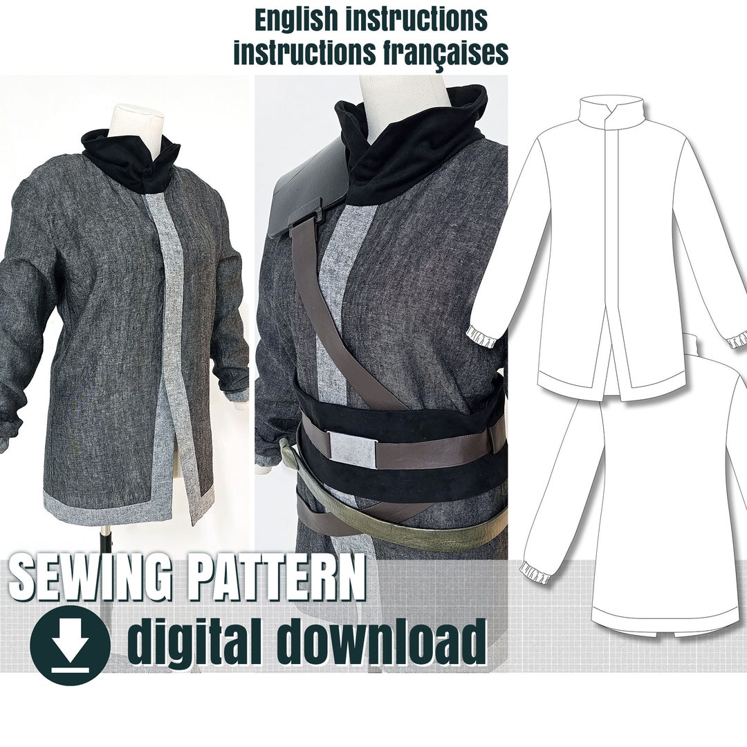 Sewing Pattern, Rogue Tunic, Downloadable PDF File, FR + EN - Etsy