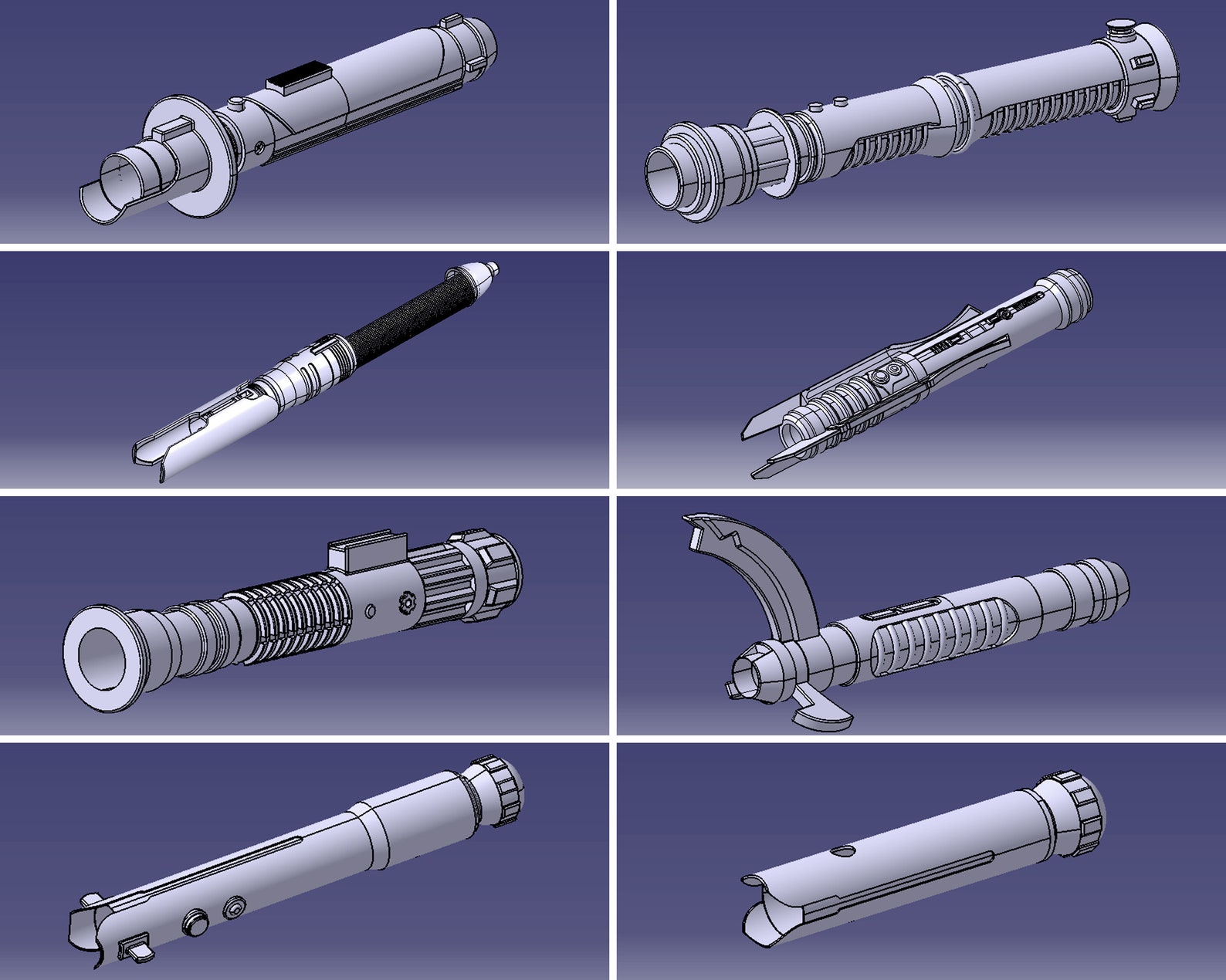 3D Print File Set Build Your Own Lightsaber STL File - Etsy