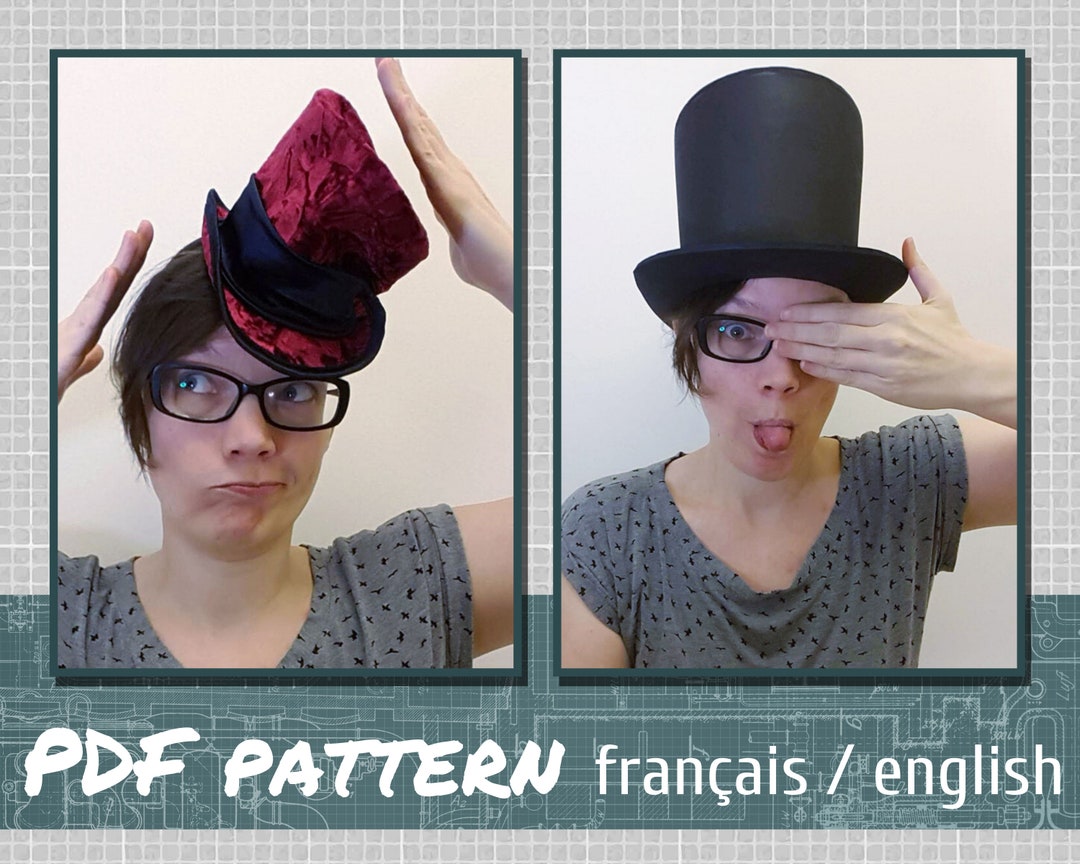 EVA Foam Pattern Top Hat 3 Models Downloadable PDF - Etsy