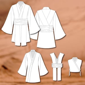 Sewing Pattern - BUNDLE - Jedi Style Costume, Downloadable PDF File - Etsy