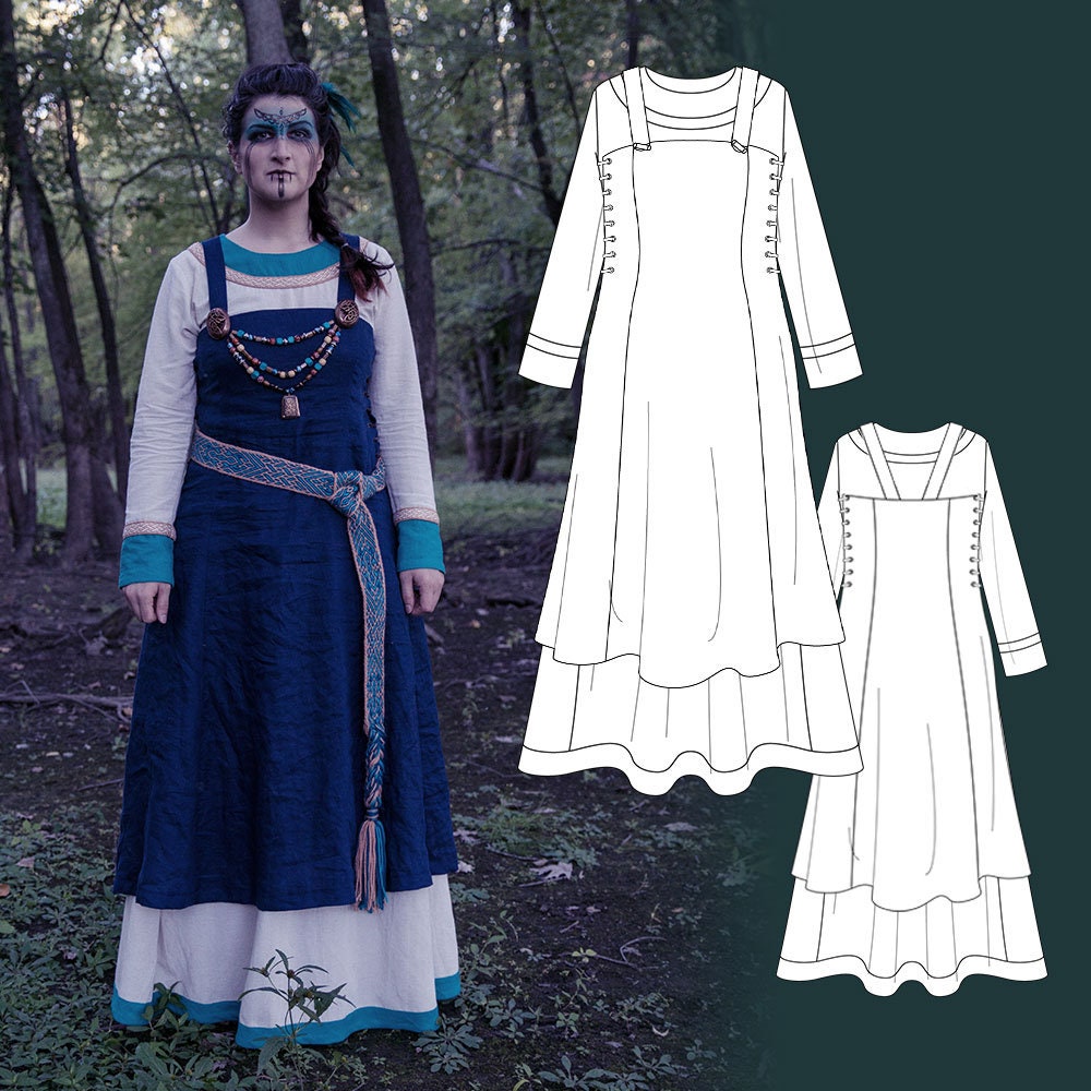 BUNDLE VIKING : Sewing Pattern - Viking Style Dress + Viking Style ...
