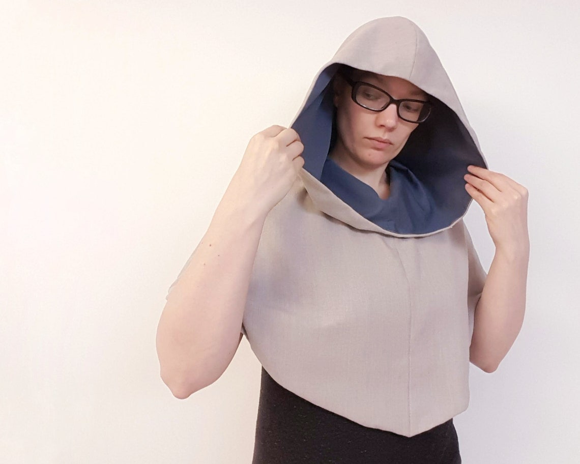 Sewing Pattern Medieval Hooded Cowl 3 Different Models | Etsy