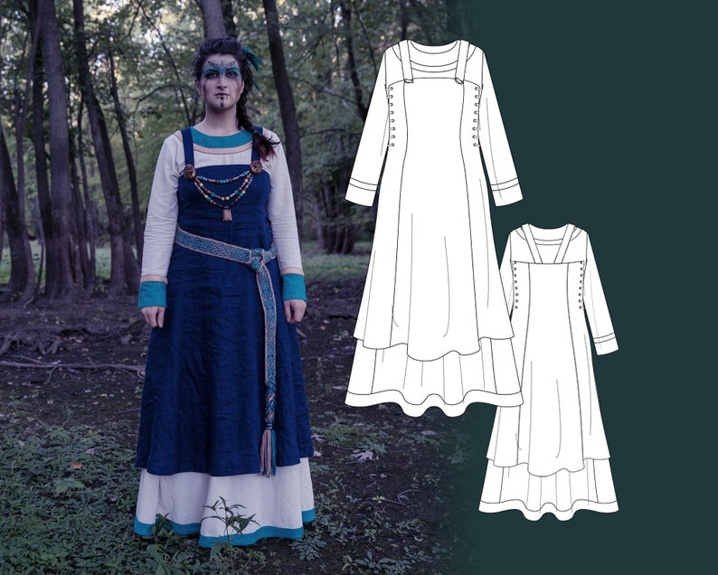 BUNDLE VIKING : Sewing Pattern Viking Style Dress Viking - Etsy