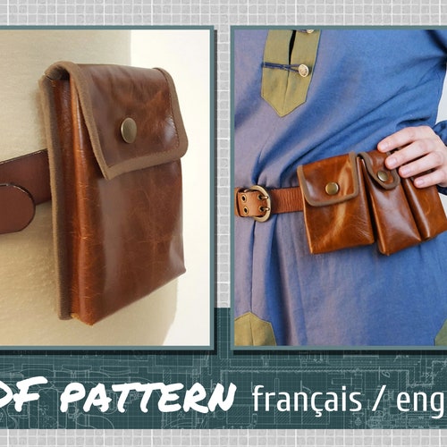 Sewing Pattern Belt Pouch 3 Different Models Downloadable - Etsy