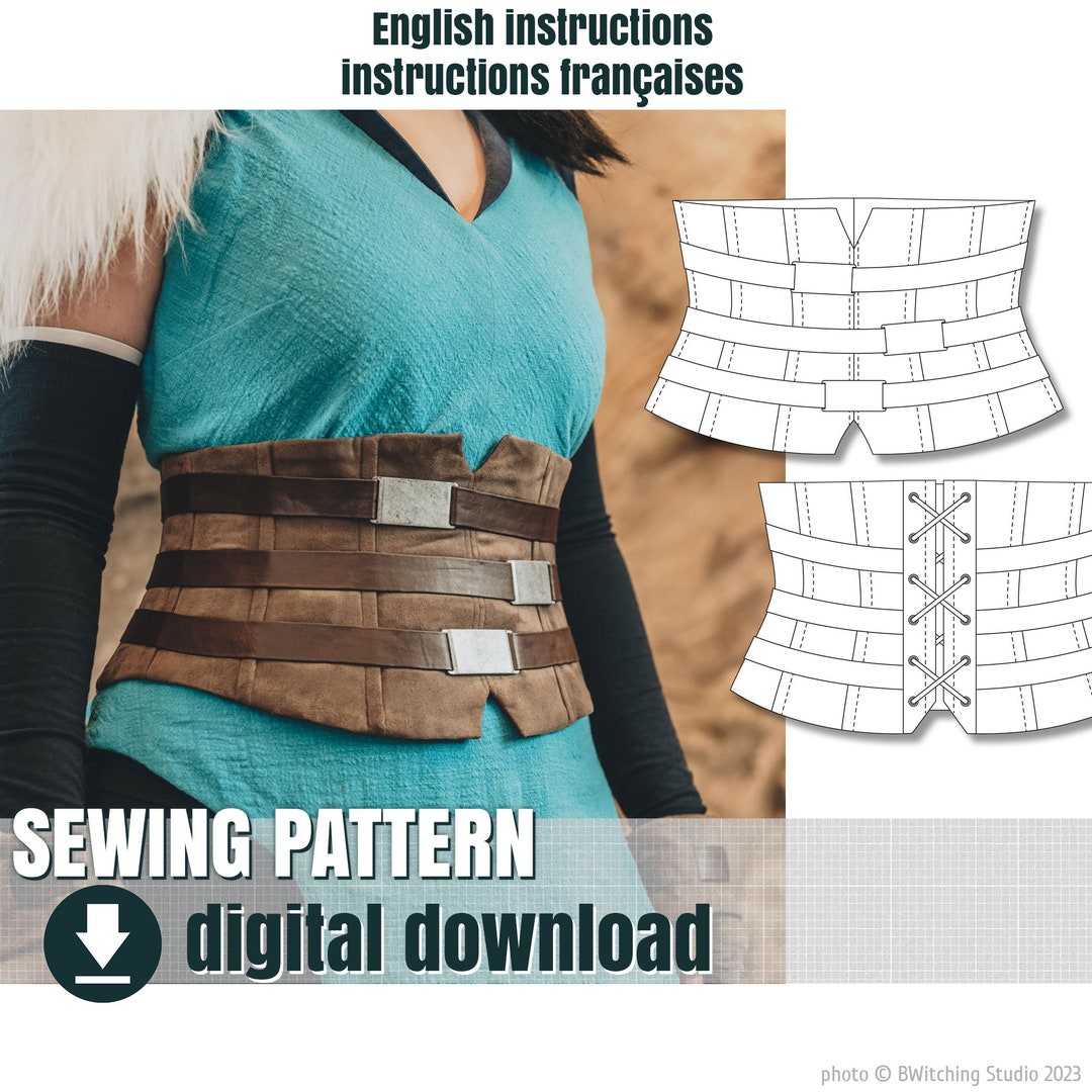 Sewing Pattern, Ranger Corset, Downloadable PDF File, FR+EN - Etsy