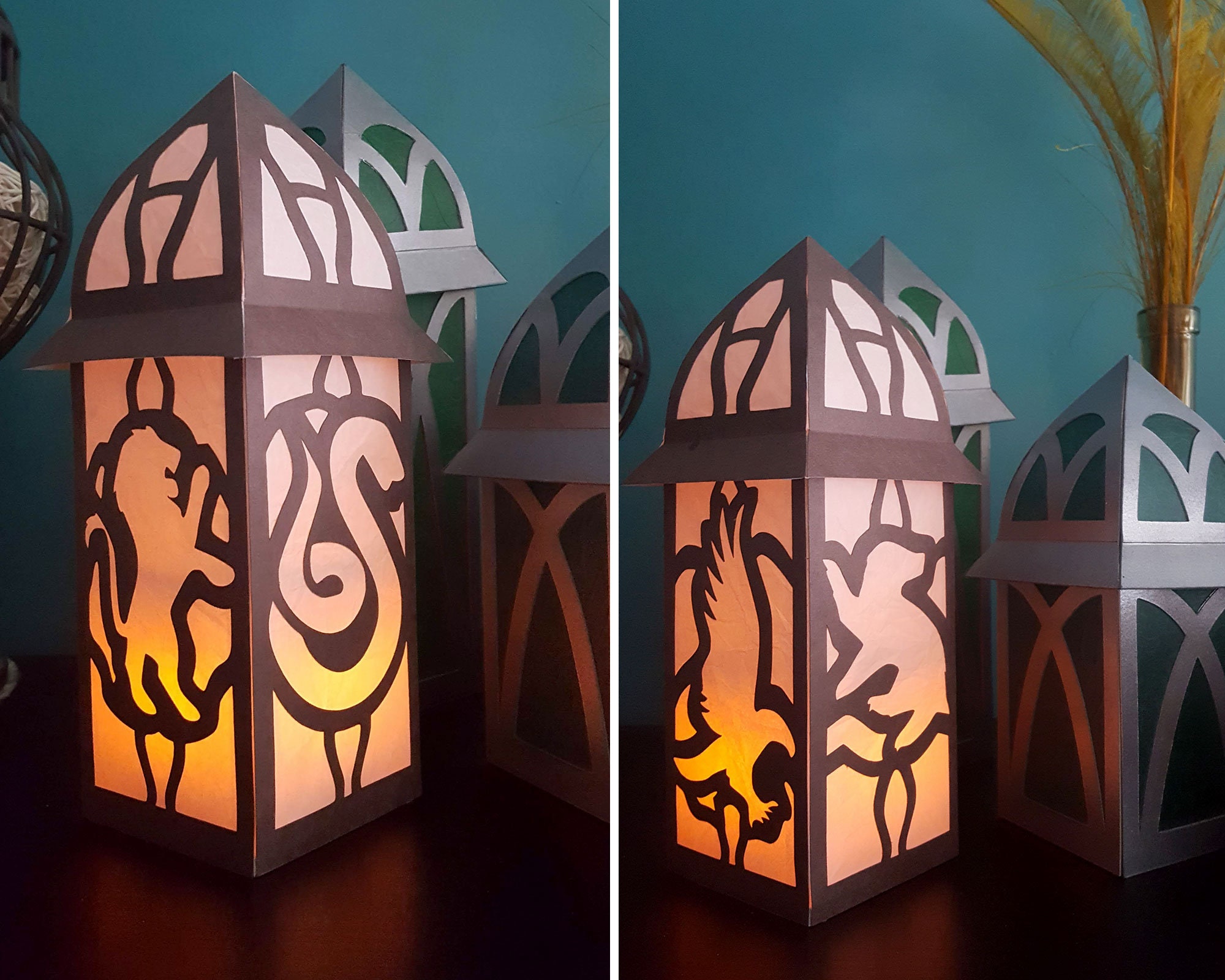 Pattern for Cardboard Decorative Lantern Downloadable PDF - Etsy