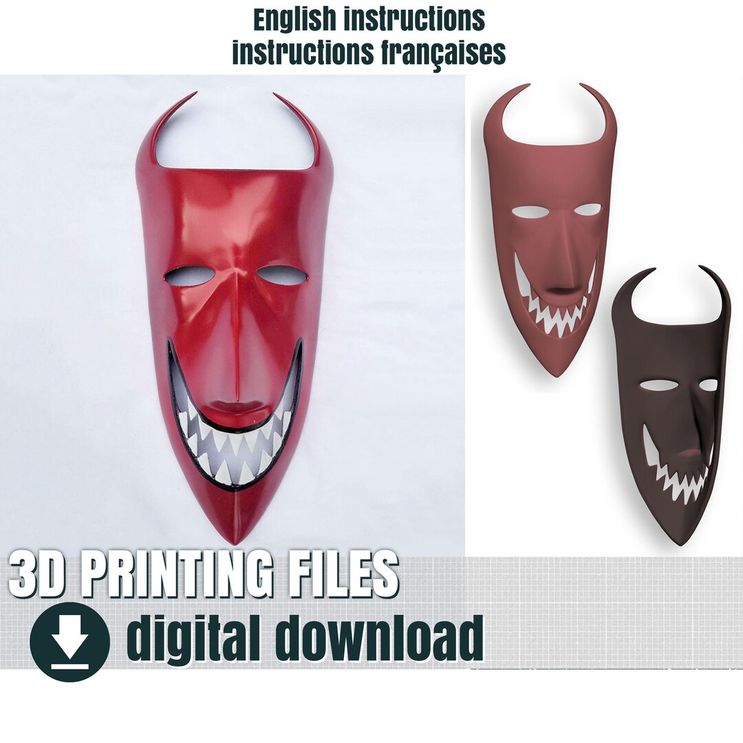 3D Print Files: Masks of Lock, the Little Imp, STL Files - Etsy