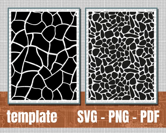 Cut File Scale Pattern Earth and Stone Style Template for | Etsy