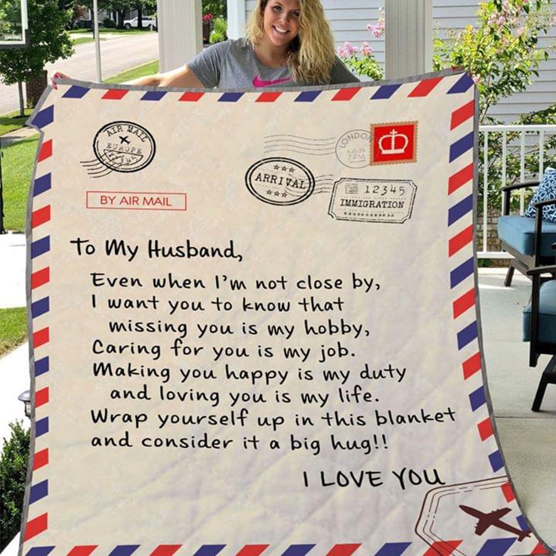 Personalized Letter To My Husband Couple Love Gift Valentine | Etsy